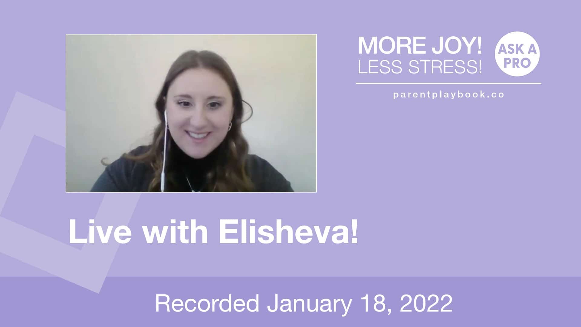 Q & A with Elisheva Feintuch, January 18, 2022